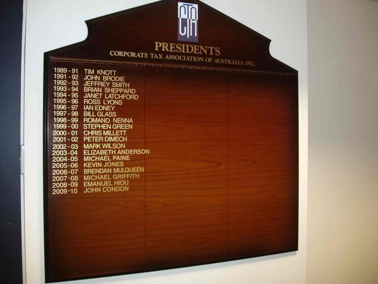 Honour Boards, Contemporary & Traditional Sign Melbourne | Jag Signs